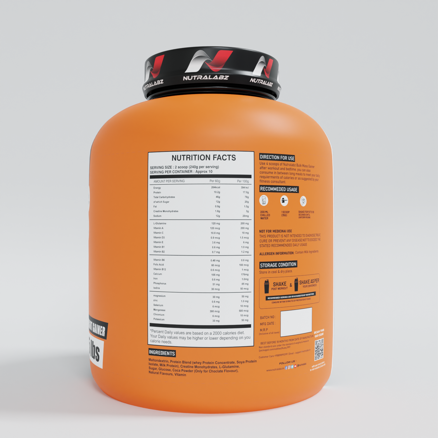 Bulk Mass Gainer 5 Lbs